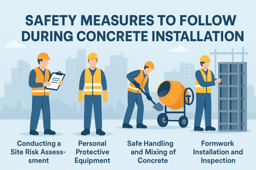 Safety Measures to Follow During Concrete Installation — Mighty Concrete